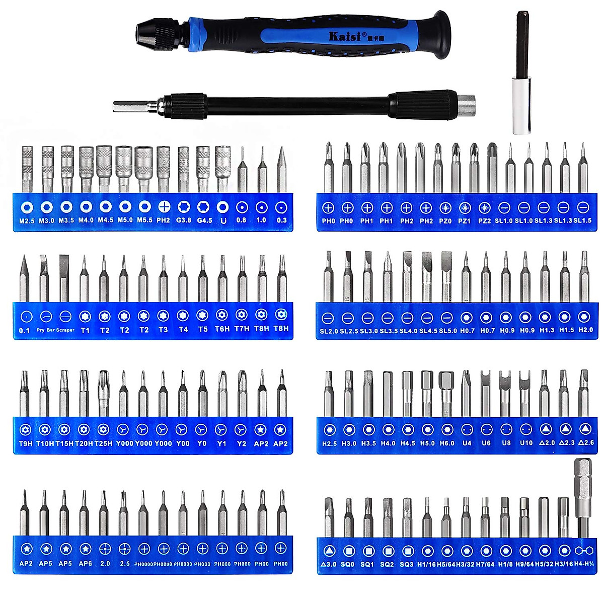 Kaisi 136 in 1 Electronics Repair Tool Kit Professional Precision Screwdriver Set Magnetic Drive Kit with Portable Bag