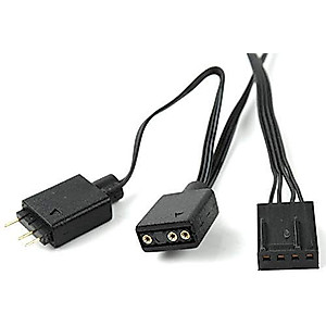 Cooler Master MasterFan MF140 Halo Duo-Ring Addressable RGB Lighting 140mm Fan, Absorbing Rubber Pads, PWM Static Pressure for 5V 3-Pin ARGB,NOT Work with 4-pin RGB or RGB+12V (Gen-2 MF140 Halo)