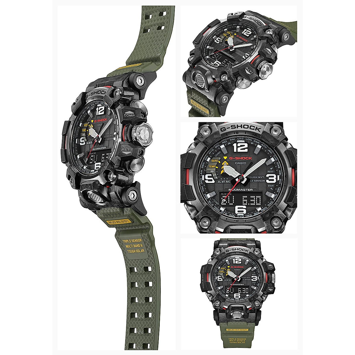 CASIO GWG-2000-1A3JF [G-Shock Carbon MUDMASTER Radio Solar Triple Sensor]Shipped from Japan