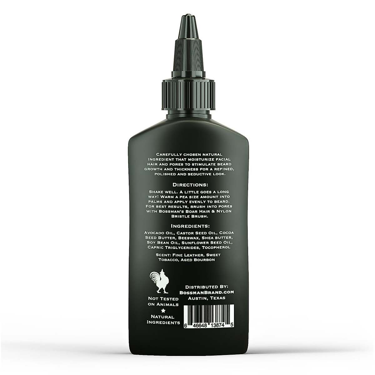 Bossman Jelly Beard Oil - Beard Growth Softener and Moisturizer Care - Larger 4oz, Bottle - 3 Pack Kit - Made in USA (Stagecoach Scent)