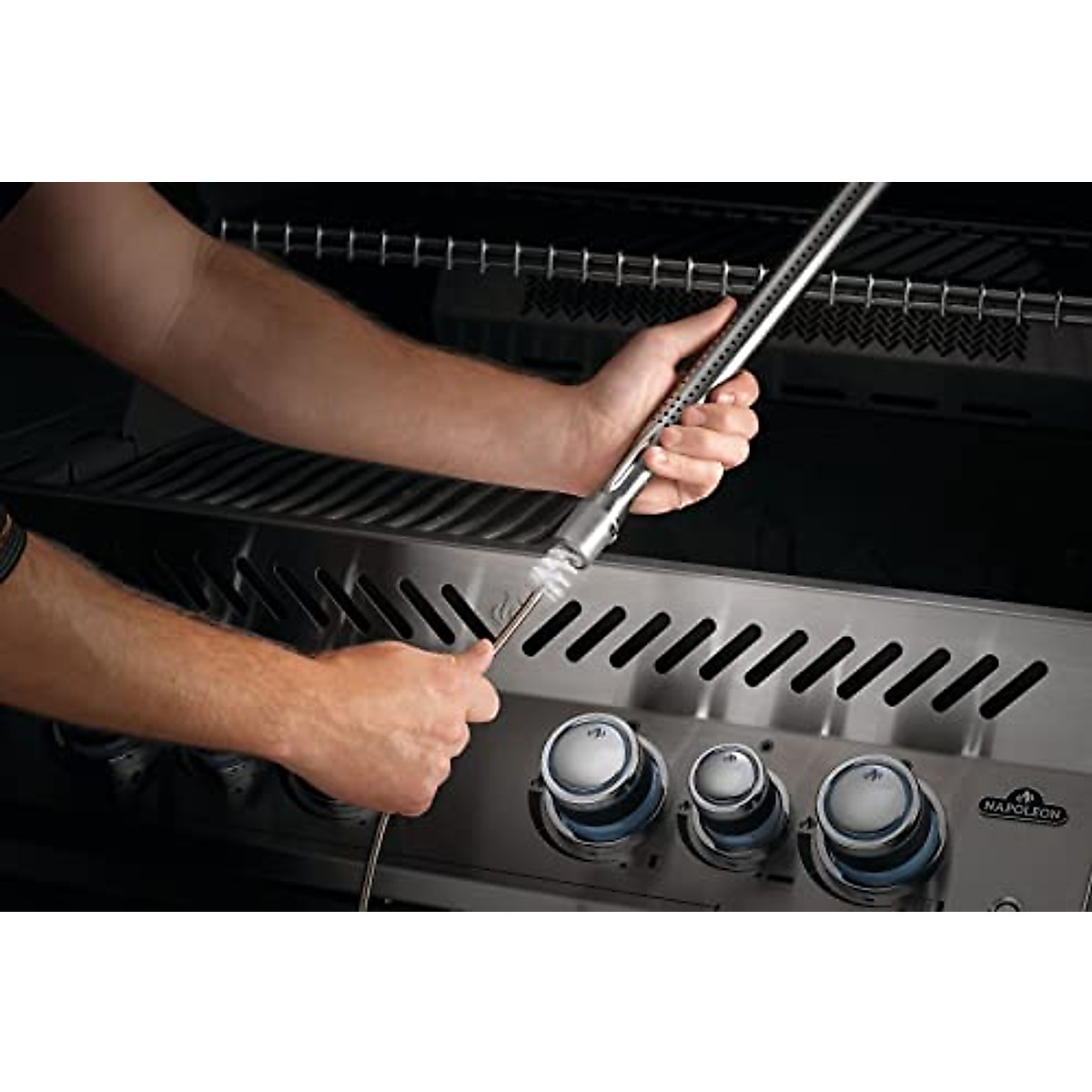 Napoleon Gas Grill Cleaning Tool Set BBQ Grill Maintenance Accessory, Four Piece Set, Includes Angled Cooking Grid Cleaning Brush with Stainless Steel Bristles and Grid Scraper