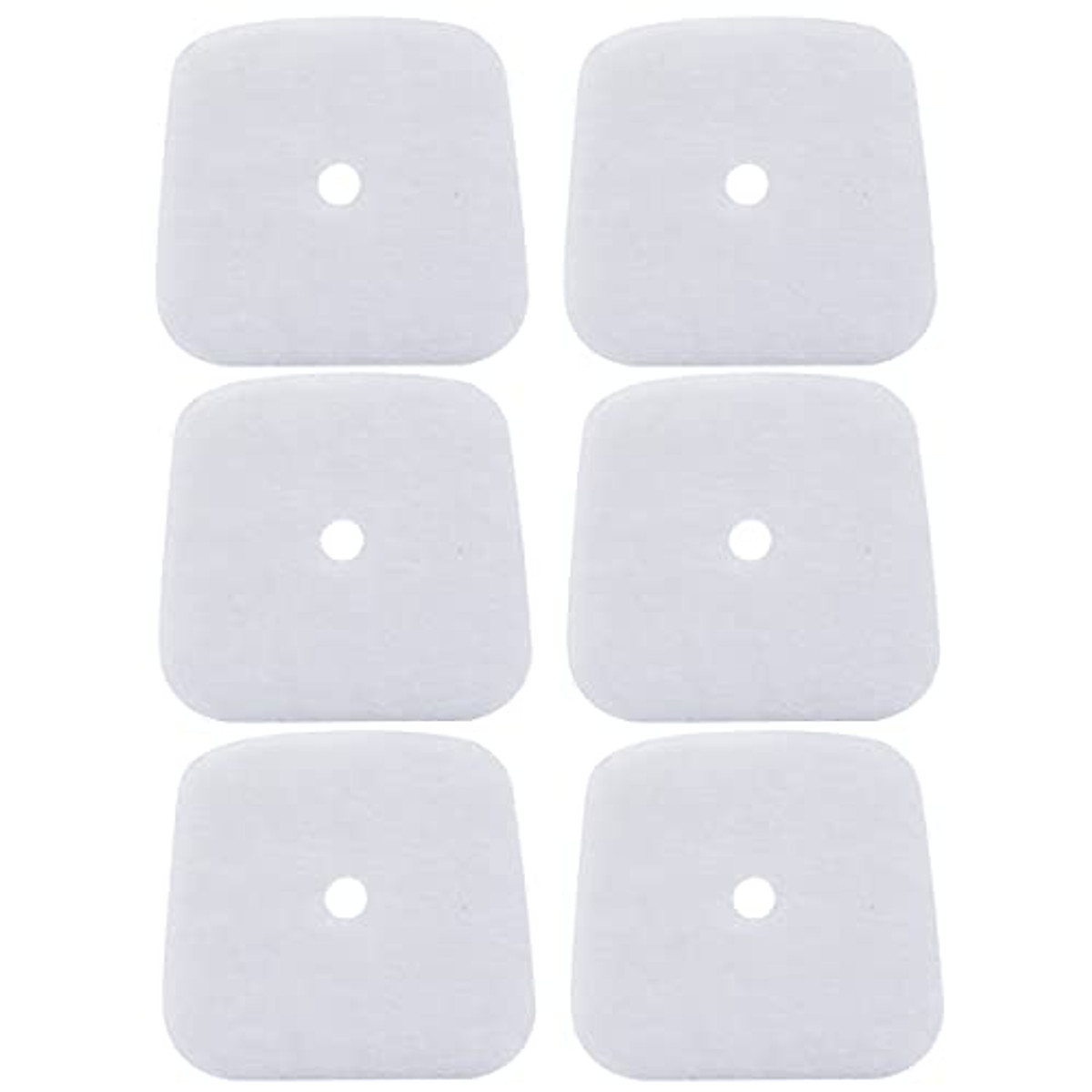 HIPA (Pack of 6) Air Filter for Mantis 7222 7222E 7222M 7225 7230 7234 7240 7920 7924 Tiller/Cultivator