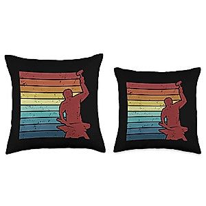 Forging Tools Equipment Kit Gifts For Beginners Retro Hobby Legend Forging Anvil Professional Blacksmith Throw Pillow, 18x18, Multicolor