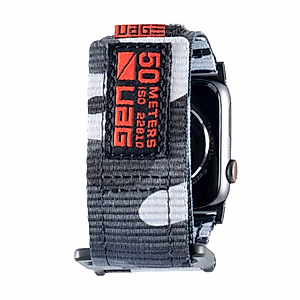 URBAN ARMOR GEAR UAG Compatible with Apple Watch Band 45mm/44mm/42mm, ﻿Series ﻿7/6/5/4/3/2/1 & SE, High Strength Nylon Weave Replacement Strap, Active Midnight Camo