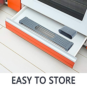 N/A2 Roll Up Dish Drying Rack - Over The Sink Drying Rack with Utensil Holder + Multipurpose Sink Cover Stainless Steel Silicone Portable Dish Draining and Folding Strainer for Mom!