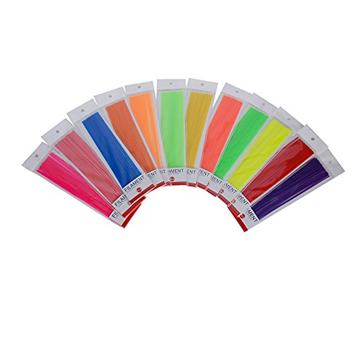 LEE FUNG 3D Pen Filament Refills Set of 12 Colors 1.75mm PLA Straight 3D Printing Filament Stick Dimensional Accuracy +/- 0.05 mm for 3D Printer Pen