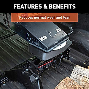 CURT 16722 5th Wheel Hitch Lube Plate, 12-Inch Diameter, White