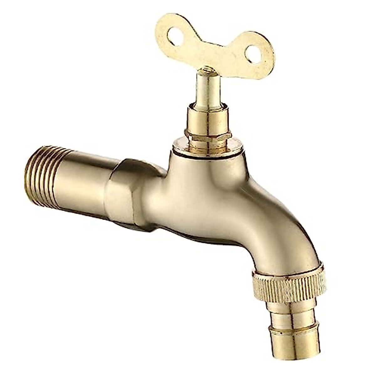 DOITOOL Wall Mount Bathtub Faucet Bathtub Faucet Stainless Steel Faucet Washing Machine Faucet Copper Water Tap Wash Machine Tap Kitchen Water Tap Fall Shut Off Valve Water Dispenser
