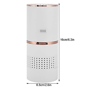 Fdit Portable USB Charging Household Desktop Air Purifier Mini Car Air Purifier (White)