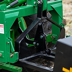 Titan Attachments 3 Point 10 Cu. FT Dump Box Fits Category 1 Tractors, Quick Hitch Compatible, Rear Transport Self-Dumping Hopper, Utility Carry-All Box for Material Handling