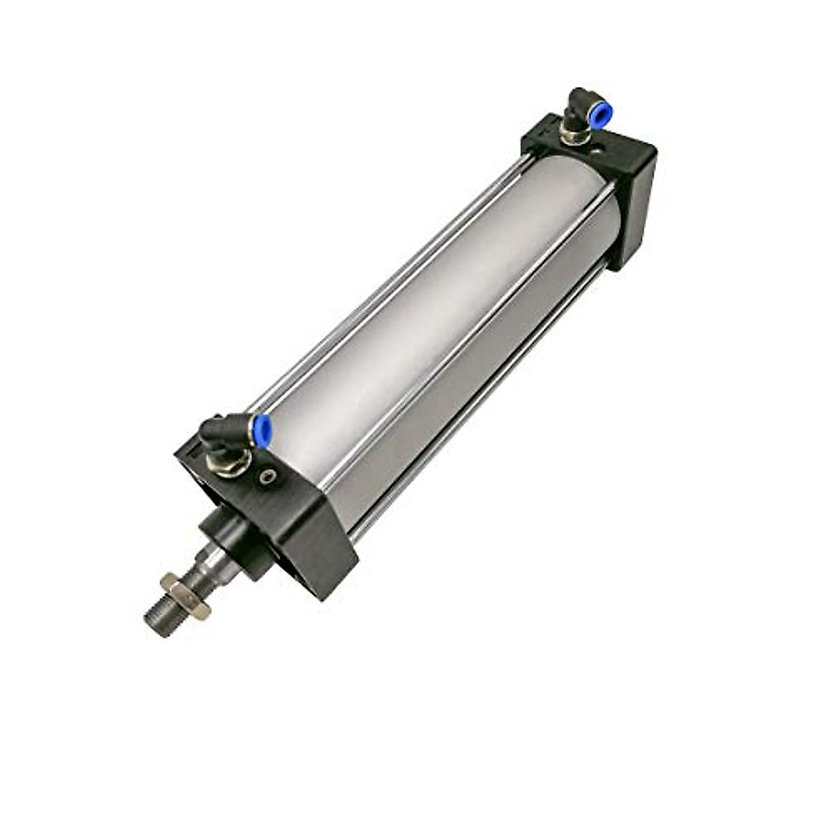 Aluminum Can Crusher, Heavy Duty Pneumatic Cylinder Soda Beer Can Crusher, Eco-Friendly Recycling Tool (Countertop Button Valve)