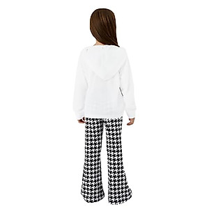 L.O.L. Surprise! Girls Clothes Hoodie and Pant Long Sleeve Stars Print Sweatshirt Leggings Girls Outfits Sets 2Pcs White 10-11 Years