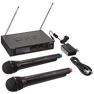 Audio2000'S S6026 Two-Channel System with Two Handheld Wireless Microphones