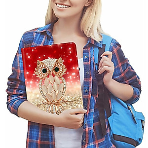 for Samsung Galaxy Tab A8 10.5 2022 Slim Case with Adjustable Stand Cover with Auto Wake/Sleep Smart Cover for Samsung Galaxy A8 10.5 Inch（SM-X200/X205/X207）- Owl on Pink Background