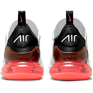 Nike Men's Air Max 270 Running Shoes (White/Hot Punch/Black, us_Footwear_Size_System, Adult, Men, Numeric, Medium, Numeric_9)