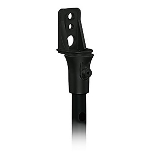 Mount-It! Speaker Floor Stands | Height Adjustable with Cable Management for Satellite, Small Bookshelf & Bluetooth Speakers up to 10 Lbs | Fits Vizio, Polk, Bose, JBL, Sony & Samsung | 1 Pair, Black