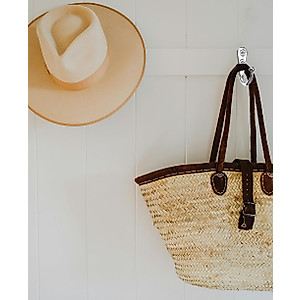 QRZLP Wall Mounted Coat Hooks, Heavy Duty Hanger Hook with Screws Vintage Zinc Alloy Wall Clothes Hanger Coat Hat Hook Cloakroom Hook for Hat, Towel, Key, Robe, Coats, Scarf, Bag, Cap, etc. (Black)