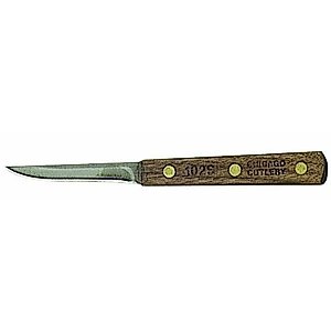 Chicago Cutlery Parer Walnut Tradition 3" Stainless Steel Clampacked