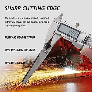 Electric Weed Eater Cordless Metal Blade, Electric Grass Trimmer Blade Edger Lawn Tool Accessory for Cordless String Trimmer Electric Weed Eater Battery Powered Weed Wacker Brush Cutter