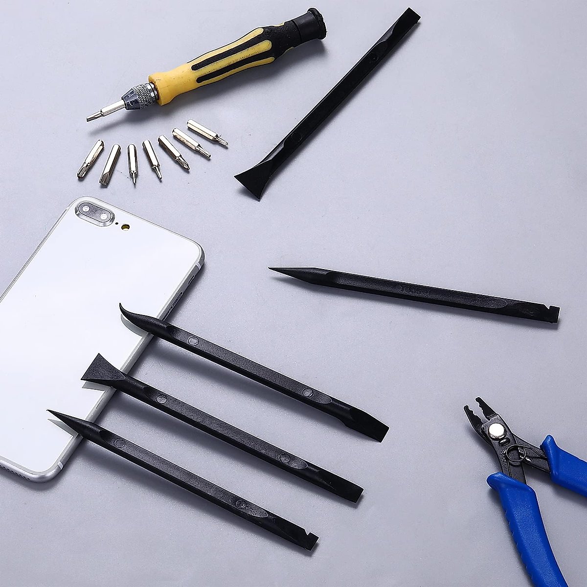 Plastic Scraper Tool Scratch Free Cleaning Pen-Shaped Scraper Tool Stiff Multipurpose for Tight Spaces Scraper Small Plastic Scraper Tool, Perfect for Removing Oil Stains, Labels, Paint