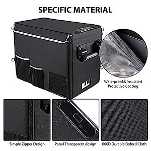 JOYTUTUS Insulated Protective Cover 42 Quart Portable Refrigerator Fridge Freezer