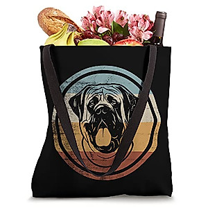 Retro Vintage Dog Design English Mastiff Tote Bag