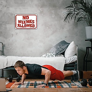 No Weenies Allowed Sign Funny Meme Posters, Bedroom Door Sign, Bedroom Cool Wall Decor (706)