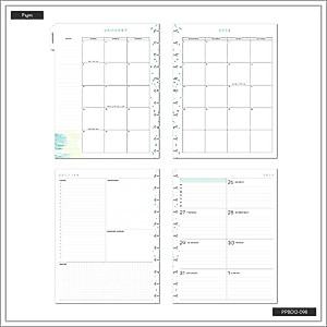 Happy Planner Weekly/Monthly Planner, 8-1/2" x 11", GracePlace Art, January To December 2023, PPBD12-098