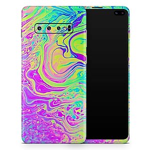 DesignSkinz Neon Color Fushion Protective Vinyl Decal Wrap Skin Cover Compatible with The Samsung Galaxy S20 (Screen Trim & Back Glass Skin)