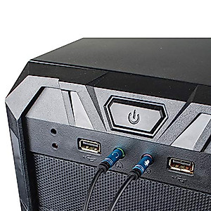 Headset Splitter Adapter for PC, Y Splitter Cable with Audio/Mic, 3.5mm Jack Headphone Adapter for Computer (Female to 2 Dual Male/Blue)