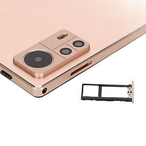 Luqeeg Smart Tablet, for Android 13.0 2560X1600 Resolution Front 8MP Rear 16MP Tablet 10.1 Inch for Video for Learning (Gold)