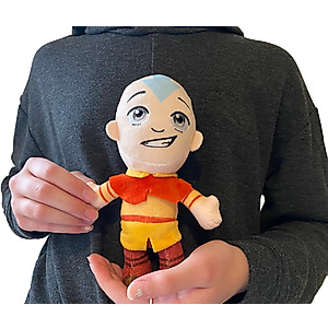 JINX Avatar: The Last Airbender Aang Small Plush Toy, 7.5-in Stuffed Figure from Nickelodeon TV Series for Fans of All Ages