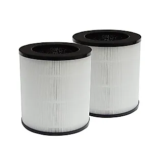 PUREBURG Replacement Filters Compatible with AZEUS C8 KJ120G-C10, Mooka C10 Air Purifier,2-Pack H13 HEPA 3-Stage Filtration Activated carbon 2-IN-1