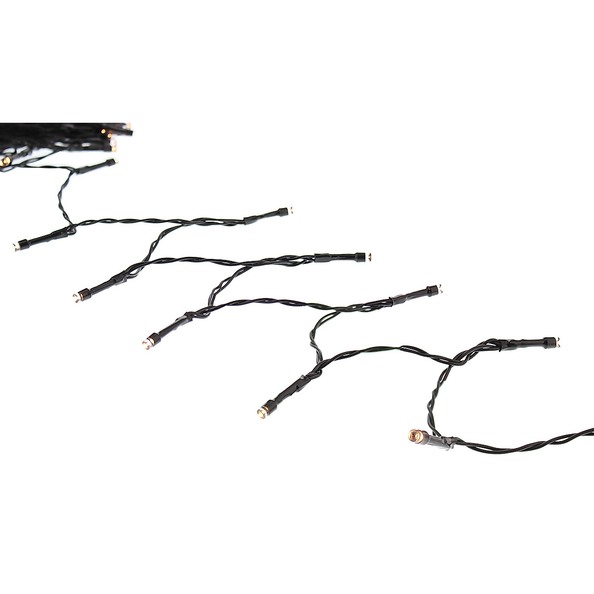 Festive Christmas String Lights, Battery Operated Timer LED, Warm White, 100 bulbs