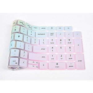 Keyboard Cover for Dell Latitude 3550 3540 5550 5540 5530 5531 5520 5521, Precision 3590 3591 3580 3581 3560 3570 3561 3571 Laptop, Dell Latitude 5550 5530 5540 Keyboard Skin Protector - Colorful