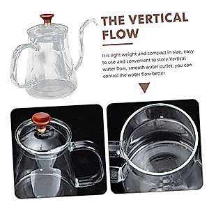 CRAFTHROU Coffee Hand Pot Office Coffee Pot Tea Pour Kettle Expresso Coffee Machine Stovetop Kettle Drip Coffee Maker Stainless Coffee Maker Espresso Stovetop Cafeteras Expresso Glass