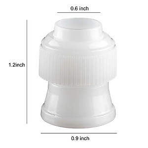 Kayaso 48-Piece Set of Standard Couplers, Use for Switch Icing Tips Structure Decorating Piping Bag