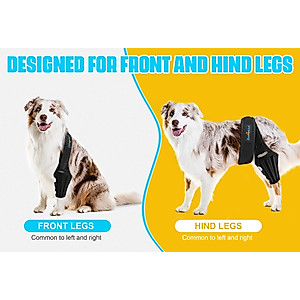 Dog ACL Brace for Luxating Patella Back Leg, Adjustable Dog Rear Leg Brace Support for Joint Pain Muscle Sore Knee Cap Dislocation,Stifle Brace with Side Stabilizers