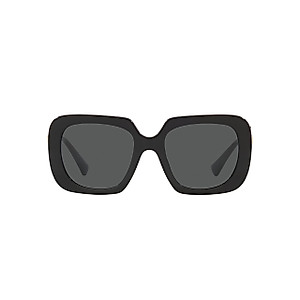 Versace Woman Sunglasses Black Frame, Dark Grey Lenses, 54MM