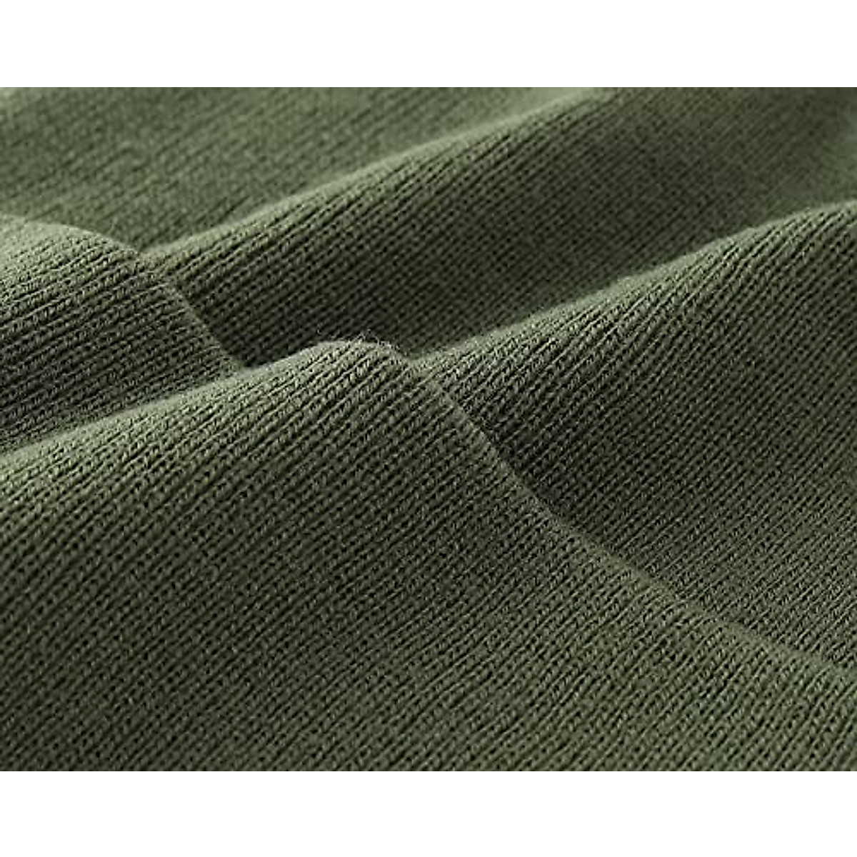 Home Prefer Men's Winter Hats Acrylic Knit Cuff Beanie Cap Warm Daily Beanie Hat Army Green