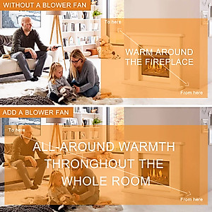 Replacement Fireplace Blower Fan Kit for Majestic 36BDVRRN, 36BDVR, 36BDVR RN, 36BDVT, 33BDVR 39BDVR Fireplace, FK24 Fireplace Blower Kit for Majestic, Majestic 54103 Fan, Rotom HBRB65 HB-RB65