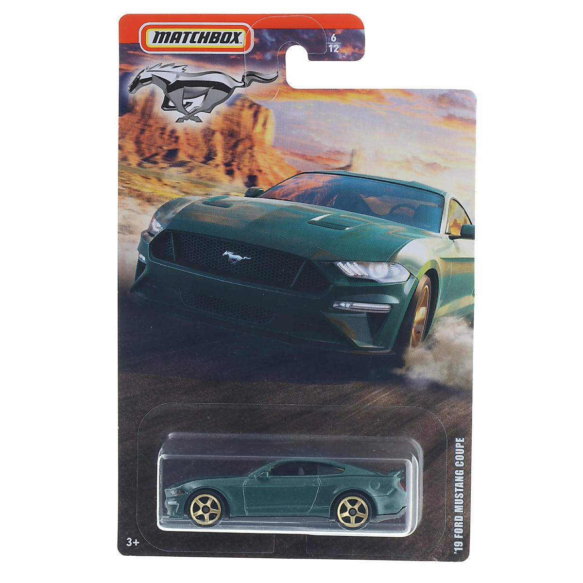 MBX Matchbox '19 Ford Mustang Coupe 6/12, Forest Green