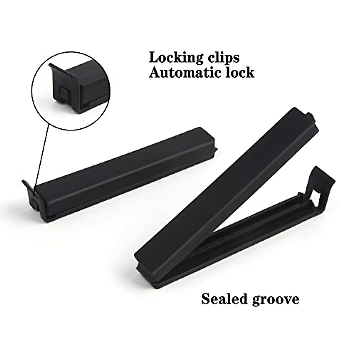 DIYASY Food Bag Clips,30 Pack Plastic Snack Sealing Clip for Food Storage & Packages Assorted Sizes