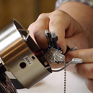 DAYONE Pull Chain Switch Zing Ear ZE-109 Ceiling Fan Switch Ceiling Fan Light Lamp Replacement 2 Pack Nickel