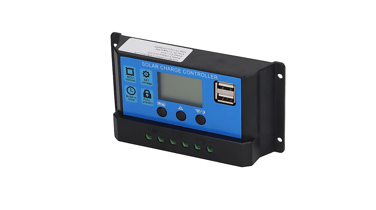 Efficient 12V 24V MPPT Solar Panel Controller with LCD