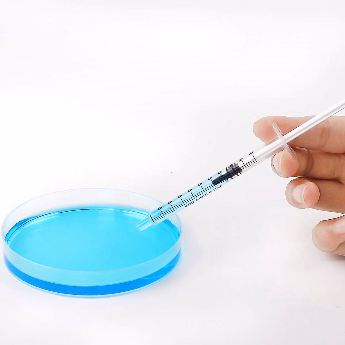 DEPEPE 120pcs 1ml Luer Slip Tip Syringe with Caps, Without Needle, for Pet Feeding and Industrial Use