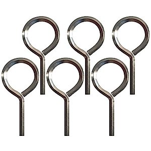 5/32” Hex Key Dogging Key Allen Key with Full Loop, Allen Wrench Door Key for Push Bar Panic Exit Devices, Solid Metal - 6 Packs