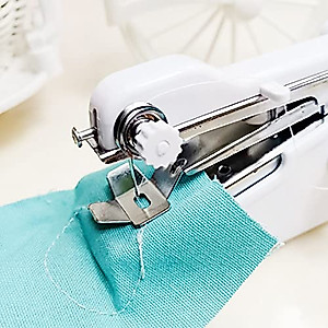 Handheld Sewing Machine, Electric Handy Sewing Machine, Stitch Sew Quick Portable Mending Machine, Perfect for Beginners Sewing Clothes Fabric Curtain Pet Cloth Jeans