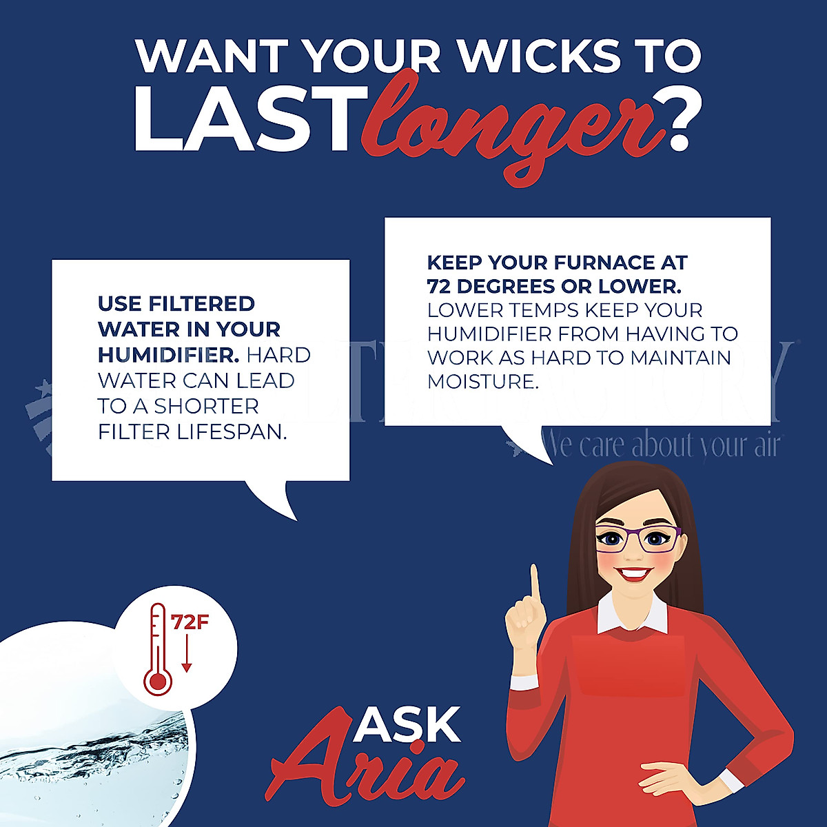 Air Filter Factory Replacement For HM3650, HM3655, HM3655BF, HM3656 Holmes Humidifier Wick Filter