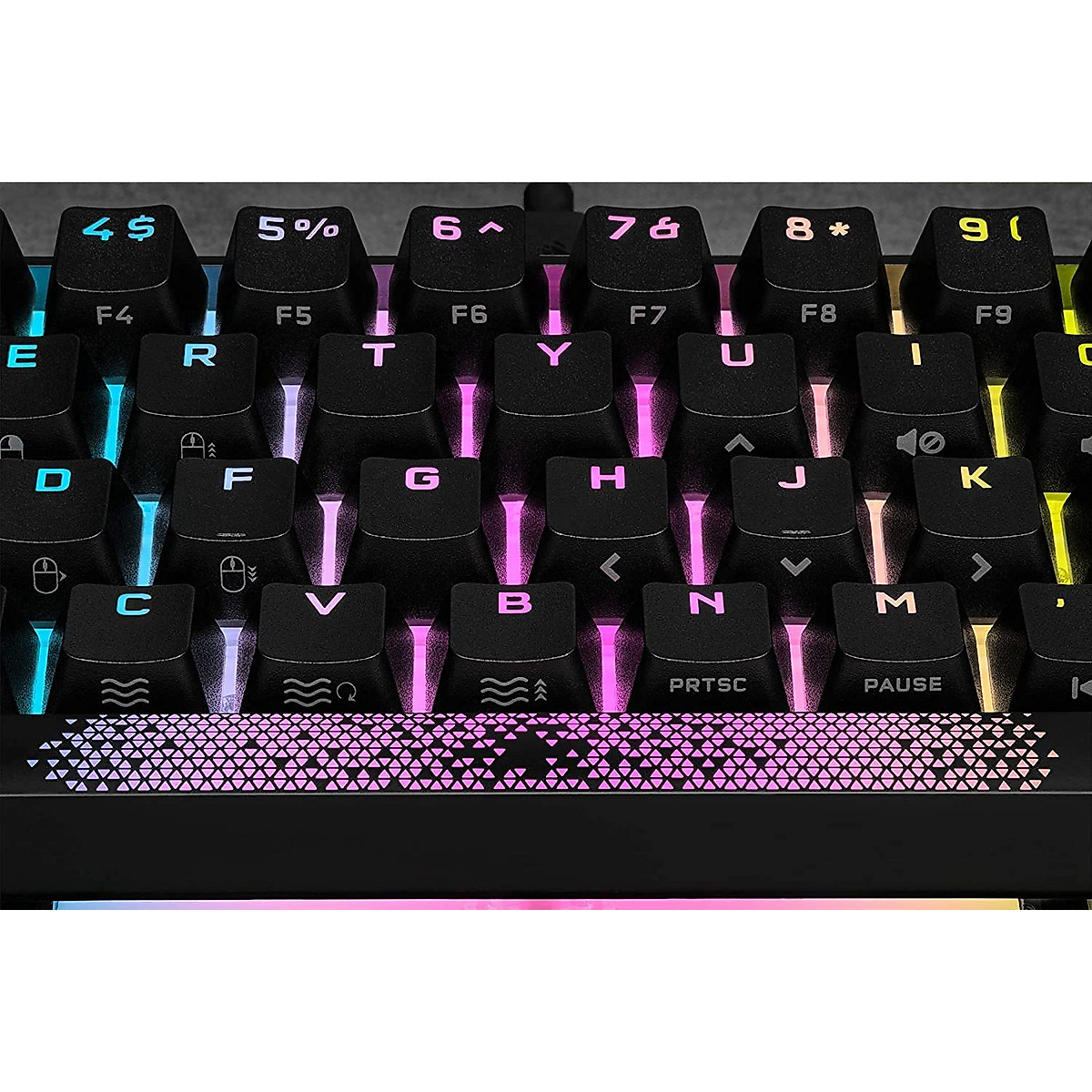 MUMUJJ K65 RGB Mini 60% Mechanical Gaming Keyboard, Adjustable RGB Lighting Single Keys, Mechanical Speed Keys, Hyper-Processing Technology Black